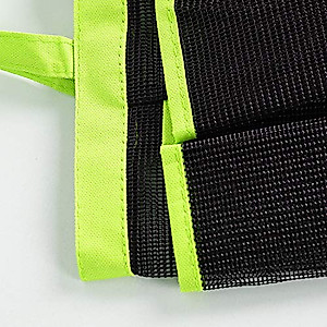 uxcell Portable Caddy with 7 Mesh Storage Pockets, Quick Dry Shower Tote Bag Oxford Hanging Toiletry and Bath Organizer for Shampoo, Conditioner, Soap Other Bathroom Accessories, Green