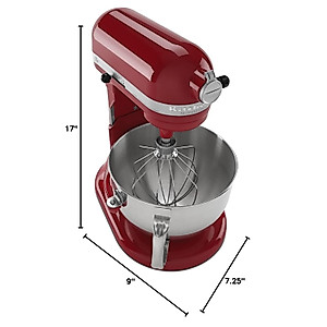 KitchenAid KP26M1XER 6 Qt. Professional 600 Series Bowl-Lift Stand Mixer - Empire Red