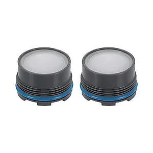 uxcell 2Pcs Faucet Aerator, 22.5mm Flow Restrictor Insert Faucet Aerators Replacement Parts Sink Faucet Flow Restrictor for Bathroom Kitchen, Blue