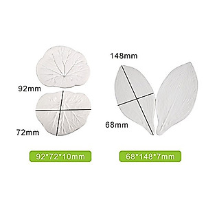 AK ART KITCHENWARE Sugar Paste Flower Veining Molds Petal Veiners Fontant Mold Cake Craft Tools (lotus)