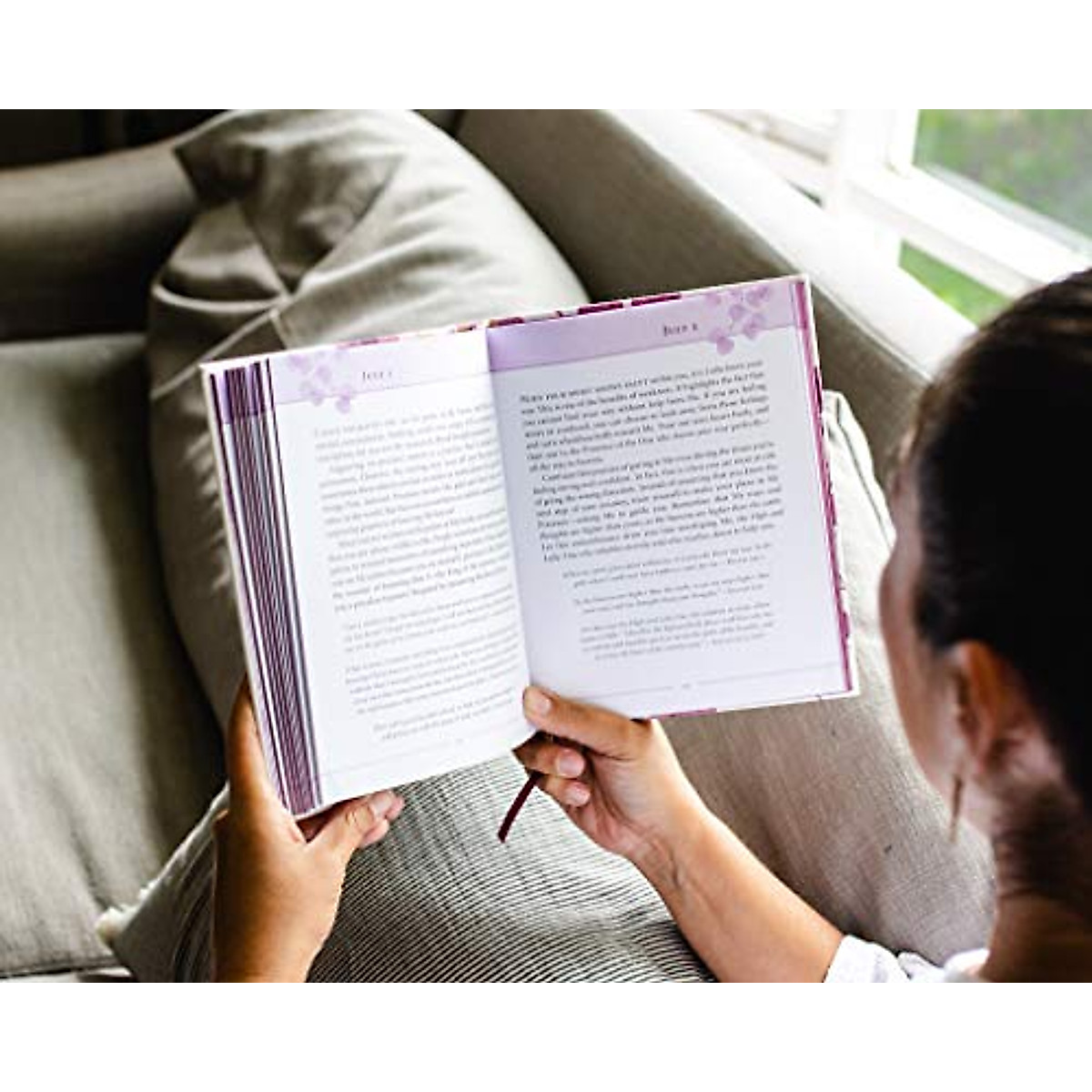 Jesus Always, Large Text Cloth Botanical Cover, with Full Scriptures: Embracing Joy in His Presence (A 365-Day Devotional)