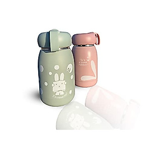 KIDS WATER BOTTLE 12 Ounces double wall stainless steel thermos vacuum flasks with temperature display, pink