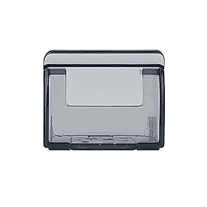 2 Pcs Plastic Razor Holders with Cover for Shower Wall, Self Adhesive Waterproof Razor Rack for Bathroom, Compatible with Fusion 5 Proglide, Mach 3 Classic(Grey)