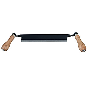 Timber Tuff 8" Straight Draw Shave Tool, Steel Blade, Woodworking Hand Tool for Debarking, Furniture Making, Log Shaving, Includes Blade Protector