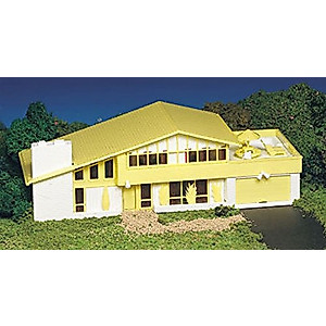 Bachmann Trains - PLASTICVILLE U.S.A. BUILDINGS – CLASSIC KITS - CONTEMPORARY HOUSE - HO Scale