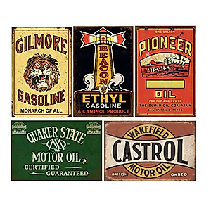 Vintage Tin Sign Pack - 35 Retro Ads for Nostalgic Decor