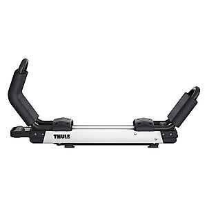 Thule Hullavator Pro Kayak Carrier - Carries 1 Kayak - Roof-Mounted - Lift-Assistance for easy loading and unloading - 75lb Load capacity - includes straps and tie downs
