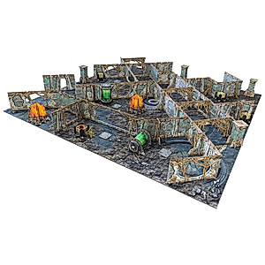 Battle Systems - Modular Tabletop 3D Gaming Sci-Fi Terrain - Perfect for 28mm-35mm Miniatures and Figures - No Painting Required - Science Fiction Aliens 40K Wargame - (Alien Catacombs)