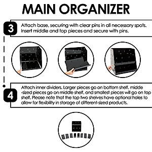 Condiment Organizer - Coffee Condiment Organizer, Caddy for K-Pods, Snack, Tea Bags, Disposable Cups, Coffee Bar Bin Box, Coffee Pods Holder, Farmhouse Decor