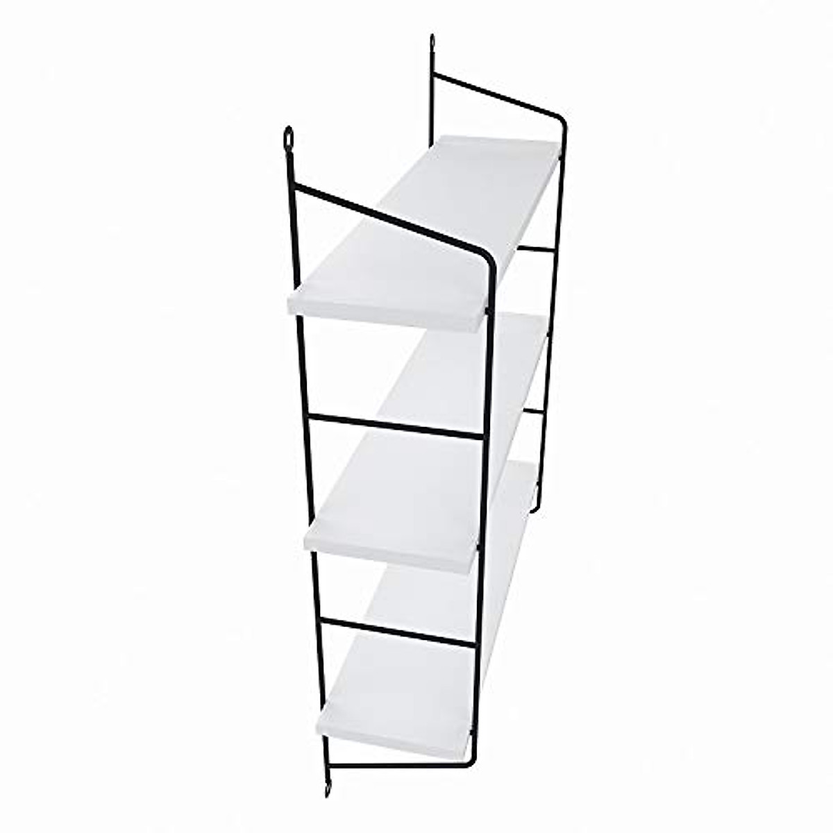 3 Tier White Wall Shelf, Bathroom Shelves Wall Mounted Industrial Floating Shelves Hanging Storage Rack Wall Rack Holder Rack For Bedroom