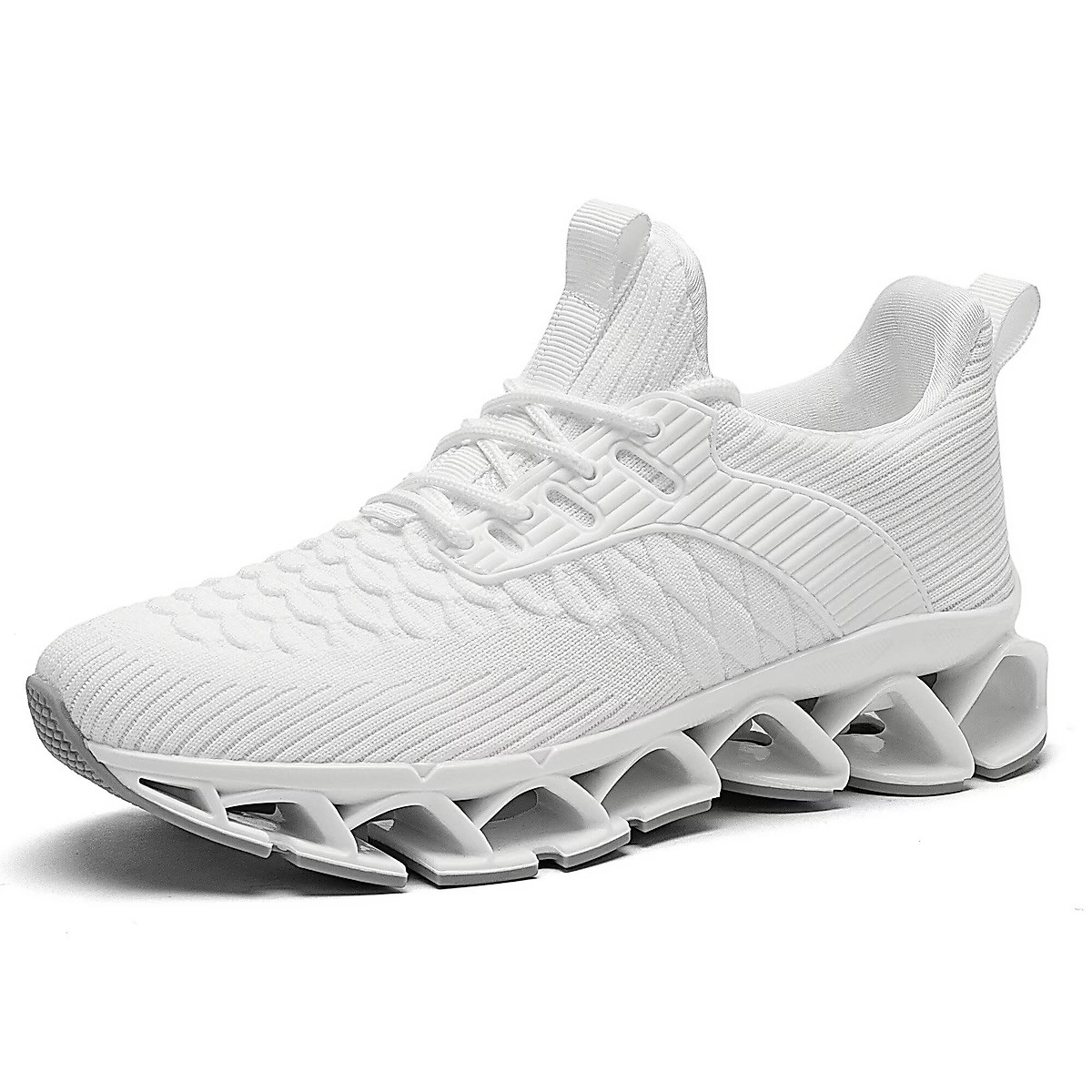 Non Slip Shoes for Women Tennis Shoes Ladies Slip on Fashion Blade Sneakers Women's Running Walking Sport Shoes Kids White