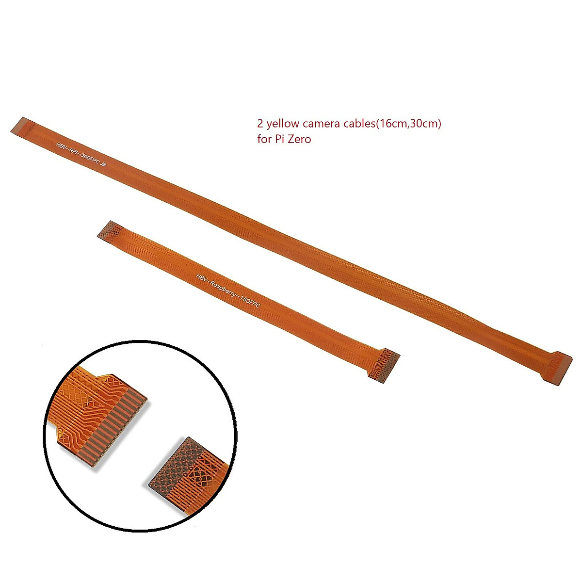 ALMOCN 7Pcs for Raspberry Pi Camera Ribbon Flex Extension Cable Set,5.9” 7.87” 11.8” 19.69” 39.37” for Raspberry Pi,6.3" 11.8" for Raspberry Pi Zero