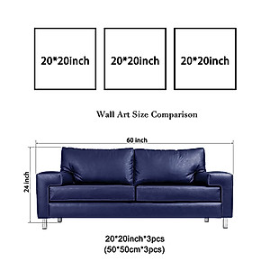 Wieco Art Museum of Sydney Modern Canvas Prints Wall Art City Skyline Pictures Paintings for Living Room Bedroom Home Decorations 3 Piece Modern Stretched and Framed Giclee Ocean Sea Beach Artwork