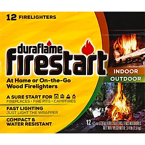 duraflame Firestart Indoor/Outdoor Firelighters, 12 pack , Yellow