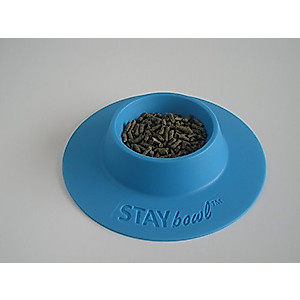 STAYbowl Tip-Proof Ergonomic Pet Bowl for Guinea Pig and Other Small Pets; 1/4-Cup Size; Sky Blue