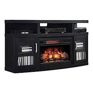 Cantilever Infrared Electric Fireplace Media Cabinet - 26MM5508-NB04