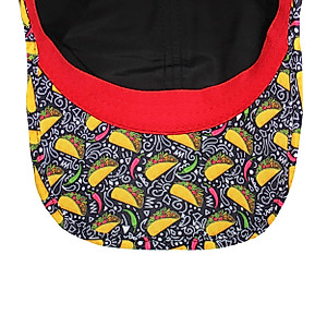 Sprints Tacos Race Day Performance Running Cap | The Lightweight, Quick Dry, Sport Hat Black, One Size