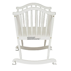 Rocking Cradle, White , 38x22x32.5 Inch (Pack of 1)