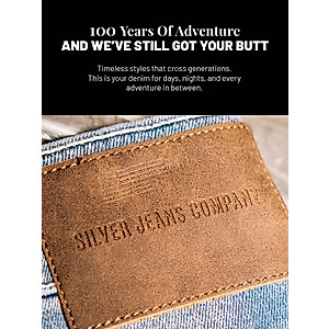 Silver Jeans Co. Men's Zac Relaxed Fit Straight Leg Jeans, Light Indigo, 36W x 34L