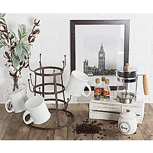 DII Metal Kitchen Storage Collection 3-Tier Mug Tree Stand, 9.5x12.75, Rustic Bronze