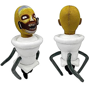 VAKUUM Skibidi Toilet Cameraman Surveillance Man, Sound Man, TV Man, Camera Man, Radio Man Bendy Plush Toys Animal Plushie Doll Gifts for Kids Fans Aldults Birthday(Color:Parasite Toilet Man)