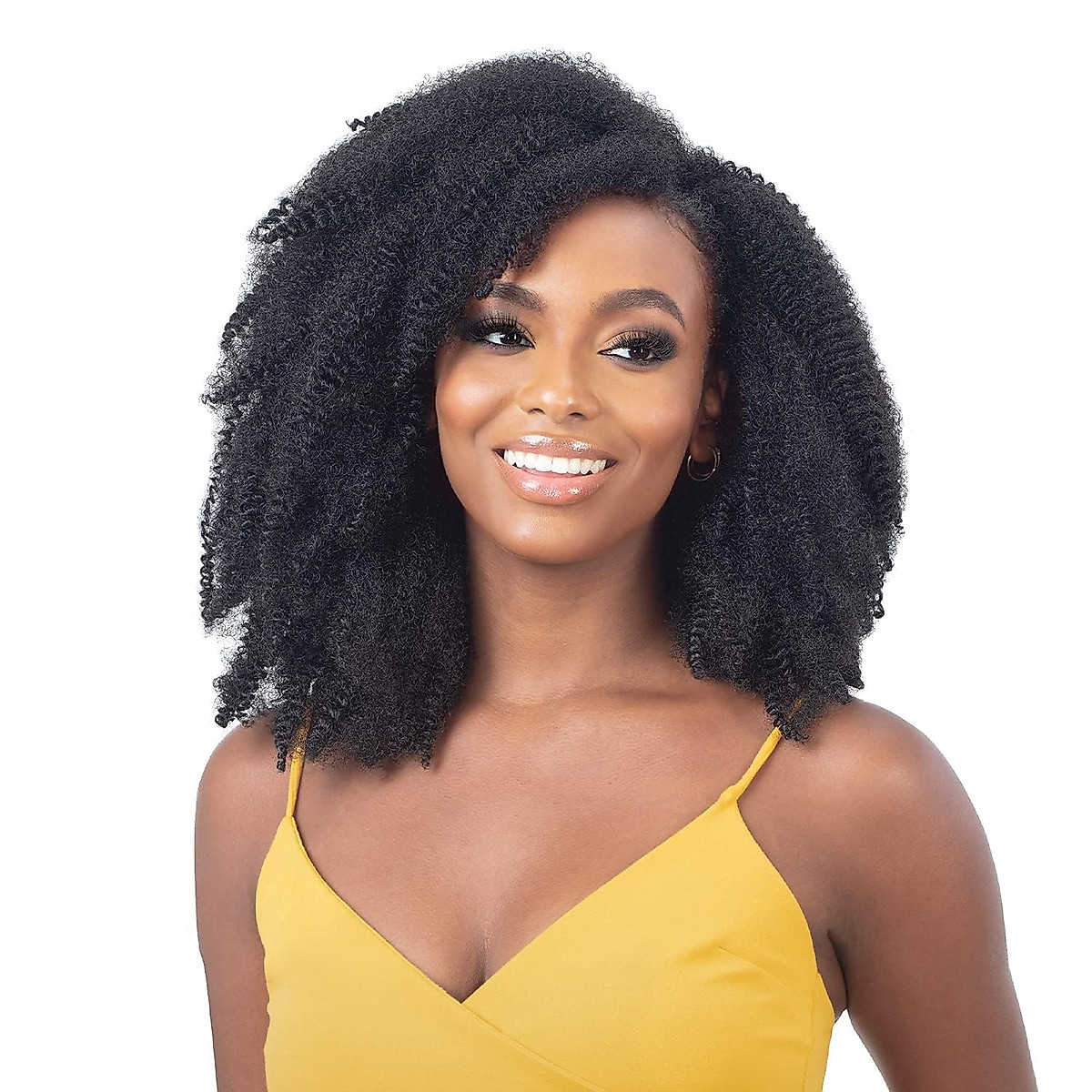 Shake N GO FreeTress Crochet Braids 3X Pre-Fluffed Poppin Twist 16 Inch (1-pack, 1B)