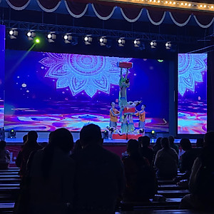 BETOPPER White Stage Par Lights w/Barndoor Professional 100W COB Spotlight Bright DJ Light Strobe Lighting for Church,Parties,Wedding,Therter,Live Events,Stage etc. (1)