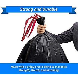 Reli. 33 Gallon Trash Bags Drawstring | 150 Count | Black | 33 Gallon Garbage Bags Heavy Duty | Large 33 Gal