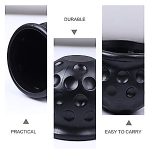VOSAREA Plastic Tow Ball Cap 4pcs Trailer Hitch Ball Cover Trailer Ball Protector Trailer Ball Sleeve for Shop Daily Use Store Black Rubber Trailer Hitch Ball Cover