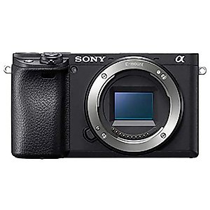 Sony Alpha a6400 Mirrorless Camera: Compact APS-C Interchangeable Lens Digital Camera with Real-Time Eye Auto Focus, 4K Video & Flip Up Touchscreen - E Mount Compatible Cameras - ILCE-6400/B Body