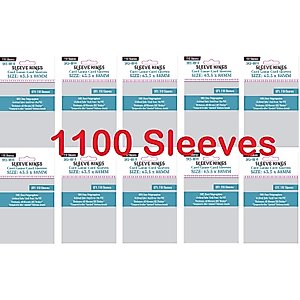 Sleeve Kings Card Game Card Sleeves 63.5 x 88 mm (10x110 Pack, 1100 Sleeves)
