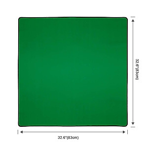 plusvivo Mahjong Mat Anti Slip and Noise Reduction Table Cover for Mahjong Paigow Poker Dominos 32.6" x 32.6"(83cm x 83cm) Green