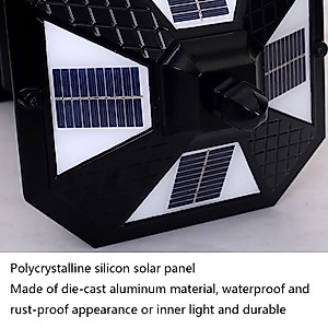 SHUANGZ Solar Post Lights Waterproof and Rust-Proof Aluminum Villa Solar Light Outdoor Fence Pier Mount Vintage Post Lamp for Garden Deck Lighting Home Gate Pillar Lights