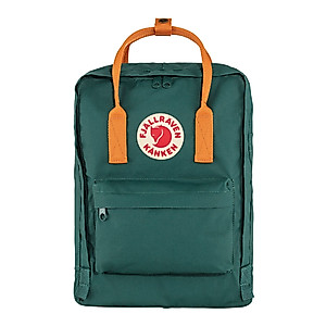 Fjallraven Women's Kanken Backpack, Arctic Green/Spicy Orange, One Size