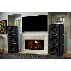 REL Acoustics HT/1510 Predator Subwoofer, HT-Air Wireless Compatible, Black Vinyl