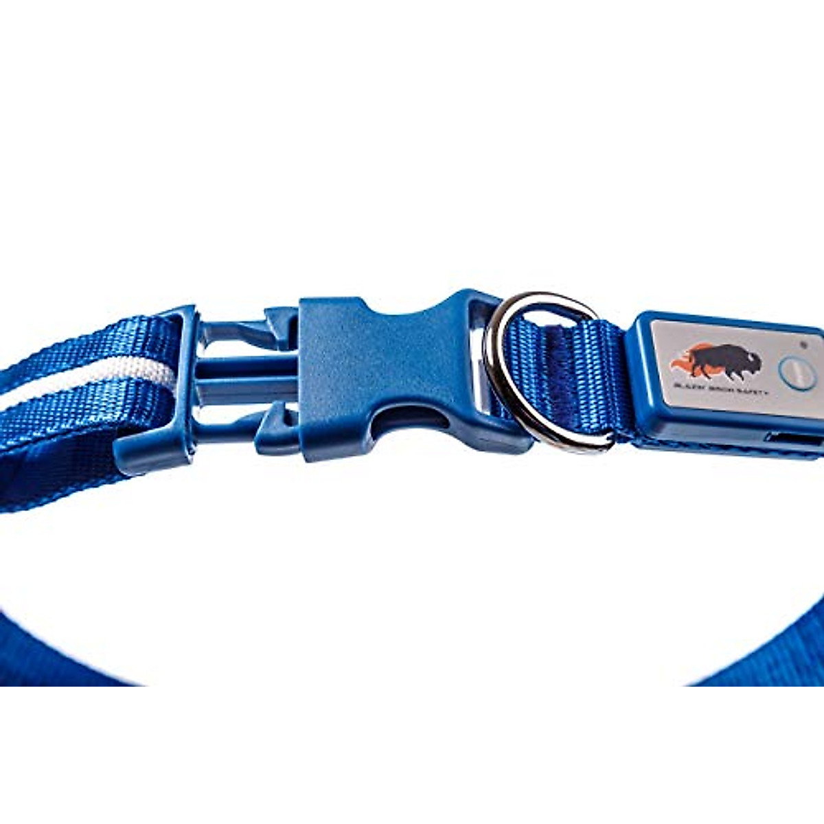 Blazin LED Light Up Dog Collar - 1,000 Feet of Visibility - Brightest for Night Safety - USB Rechargeable Waterproof Dog Collar Light