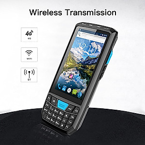 Android 9.0 PDA Handheld POS Terminal Honey-Well 1D/2D/QR Barcode Scanner Data Collector Inventory Machine 4G WiFi BT Mobile Computer with 4.5 Inch Touchscreen 8MP Camera GPS for Warehouse Inventory