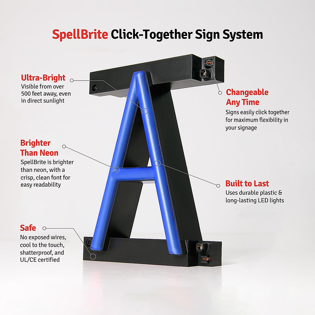 SpellBrite CBD SELTZERS Sign for Dispensaries | Dispensary-Related Signs with Neon Look, Blue LED Light | 43.1" x 6.3"