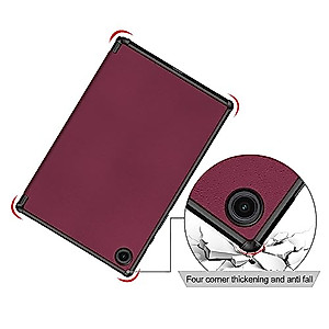 Tablet PC Case Case Compatible with Samsung Galaxy Tab A8 2021 (SM-X200/X205) Tri-Fold Smart Tablet Case,Ultra Slim Lightweight Stand Case Hard PC Back Shell Folio Case Cover,Auto Sleep/Wake Tablet Ca