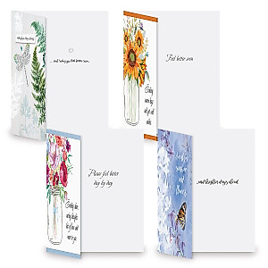 Get Well Greeting Card Value Pack – Set of 18 (9 Designs), Large 5 x 7 inches, Envelopes Included, by Current