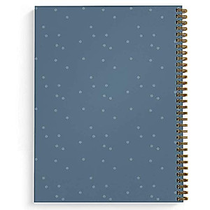 Softcover Magical 8.5" x 11" Motivational Sloth Spiral Notebook/Journal, 120 Wide Ruled Pages, Durable Gloss Laminated Cover, Gold Wire-o Spiral. Made in the USA