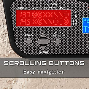 Viper 850 Electronic Dartboard, Ultra Bright Triple Score Display, 50 Games With 470 Scoring Variations, Regulation Size Target-Tested-Tough Segments Made From High Grade Nylon, Includes 6 Darts,Black