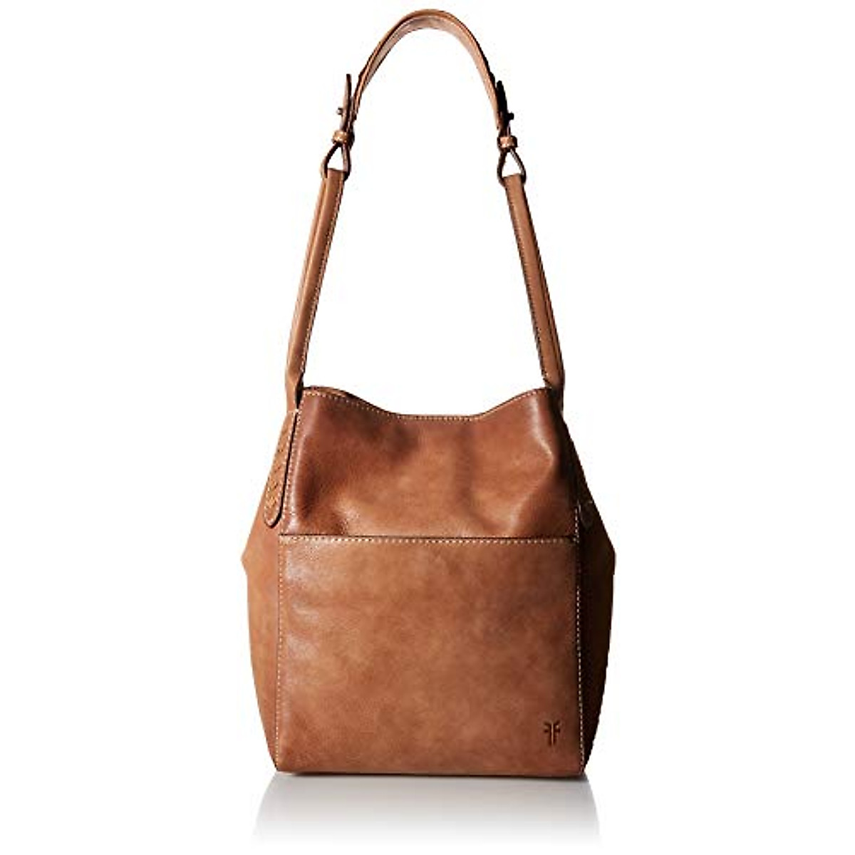Frye womens Reed Zip Leather hobo handbags, Tan, One Size US