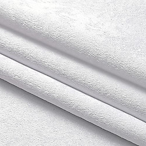 Regal Home Collections Blackout Room Darkening Curtains 2-Panel Set - Noise Reducing, Energy Saving Room Darkening Window Curtains & Drapes for Bedroom, Living Room (52in W x 63in L - 2 Panels, White)