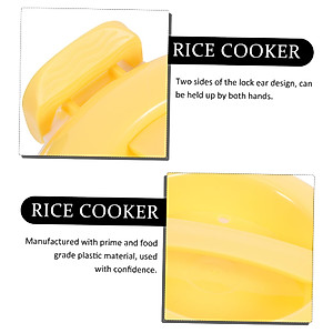 NAMOARLY Microwave Rice Cooker and Food Container Versatile Rice Cooker with Cup Capacity for Home Use Ideal for Cooking Rice Pasta and Vegetables