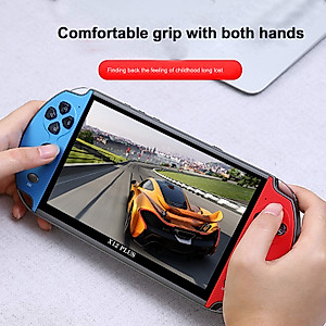 GoolRC Video Game Console Handheld Game Players X12 Plus 7 inch Built in 1000 Games 16GB Handheld Double Joystick Game Controller Spupport AV Output TF Card Music E-Book