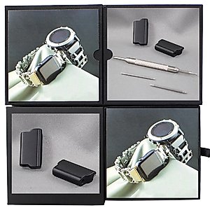 Link- watch adapter compatible with LEATHERMAN TREAD LT - Black (Lug size 26mm, Black, TREAD LT)