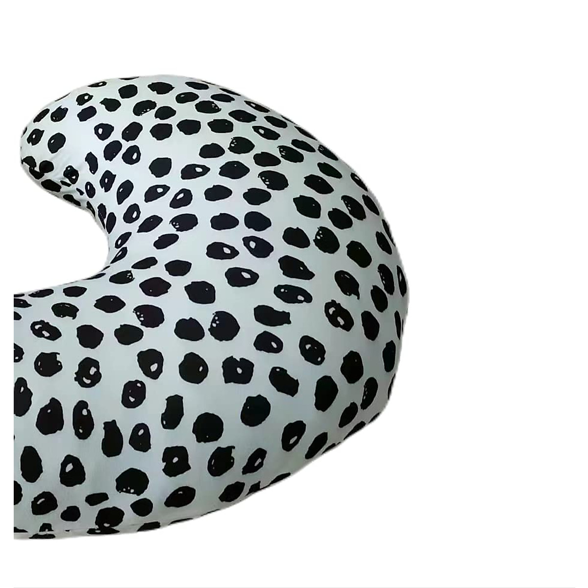 UDERUI Nursing Pillow and Positioner, Breastfeeding, Bottle Feeding, Baby Sitting Support with Removable Ultra Soft Minky Cover, Tummy Time Support for Baby Boys and Girls (Black)