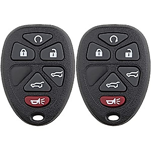Car Key Fob Keyless Entry Remote Fits 2007-2014 Chevy Silverado Tahoe Suburban Cadillac Escalade GMC Yukon Replaces OUC60270 OUC60221 20869057 15913427
