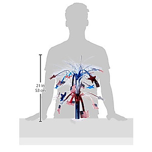 Beistle USA Flag Cascade Centerpiece, One Size, Red/White/Blue